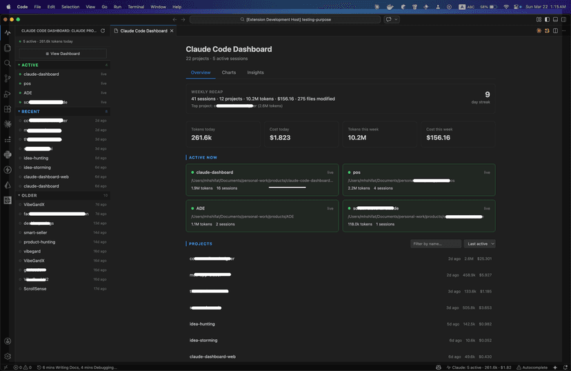 Claude Code Dashboard — The missing analytics layer for Claude Code