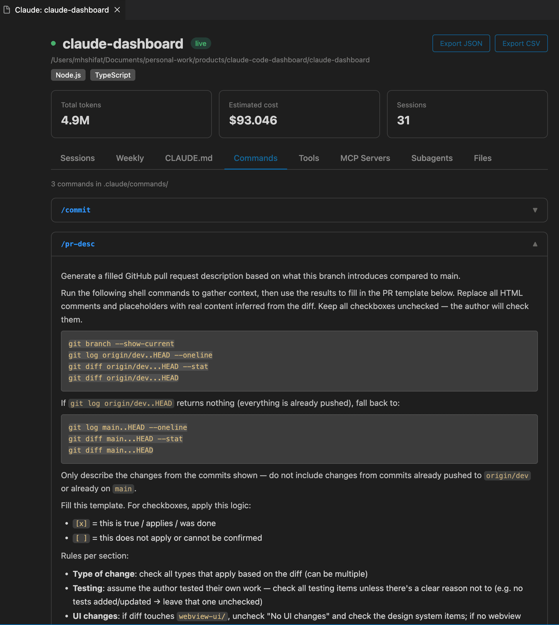 Claude Code Dashboard — The missing analytics layer for Claude Code